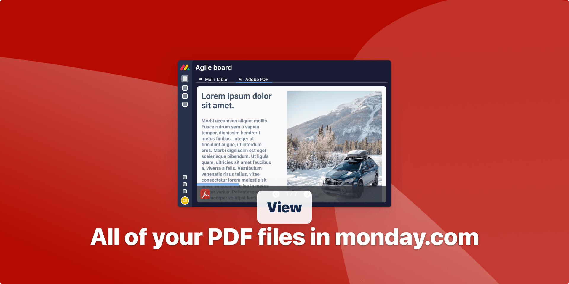 Adobe PDF Embedded • apps for monday.com